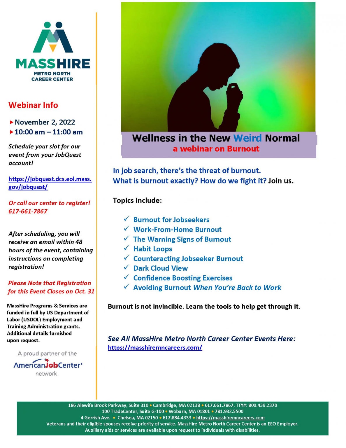 Wellness in the New Weird Normal - MassHire Metro North Career Center